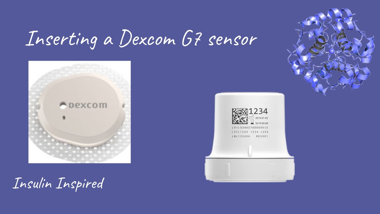 Inserting a Dexcom G7 sensor - YouTube