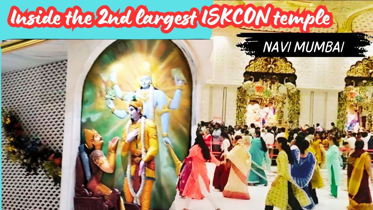 2nd Largest ISKCON Temple In Navi Mumbai Kharghar | Iskcon Mandir ...