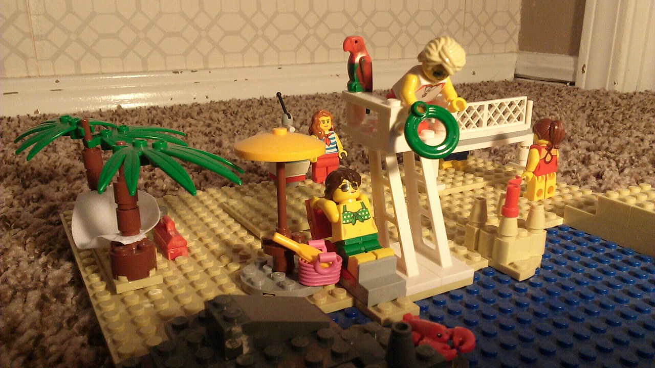 Crashed Beach Party (Lego stop-motion) - YouTube