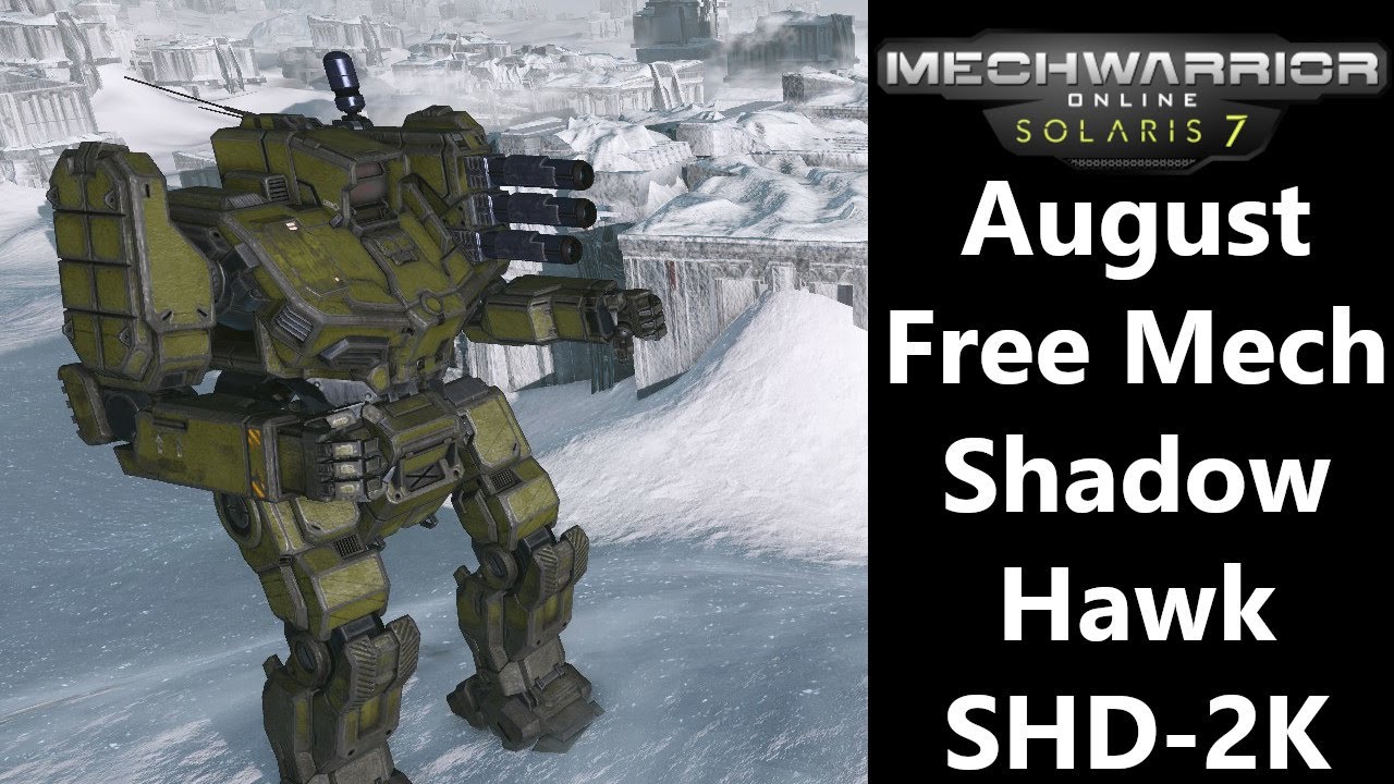 MWO - Shadow Hawk SHD-2K - August Event Free Mech - Mechwarrior Online ...