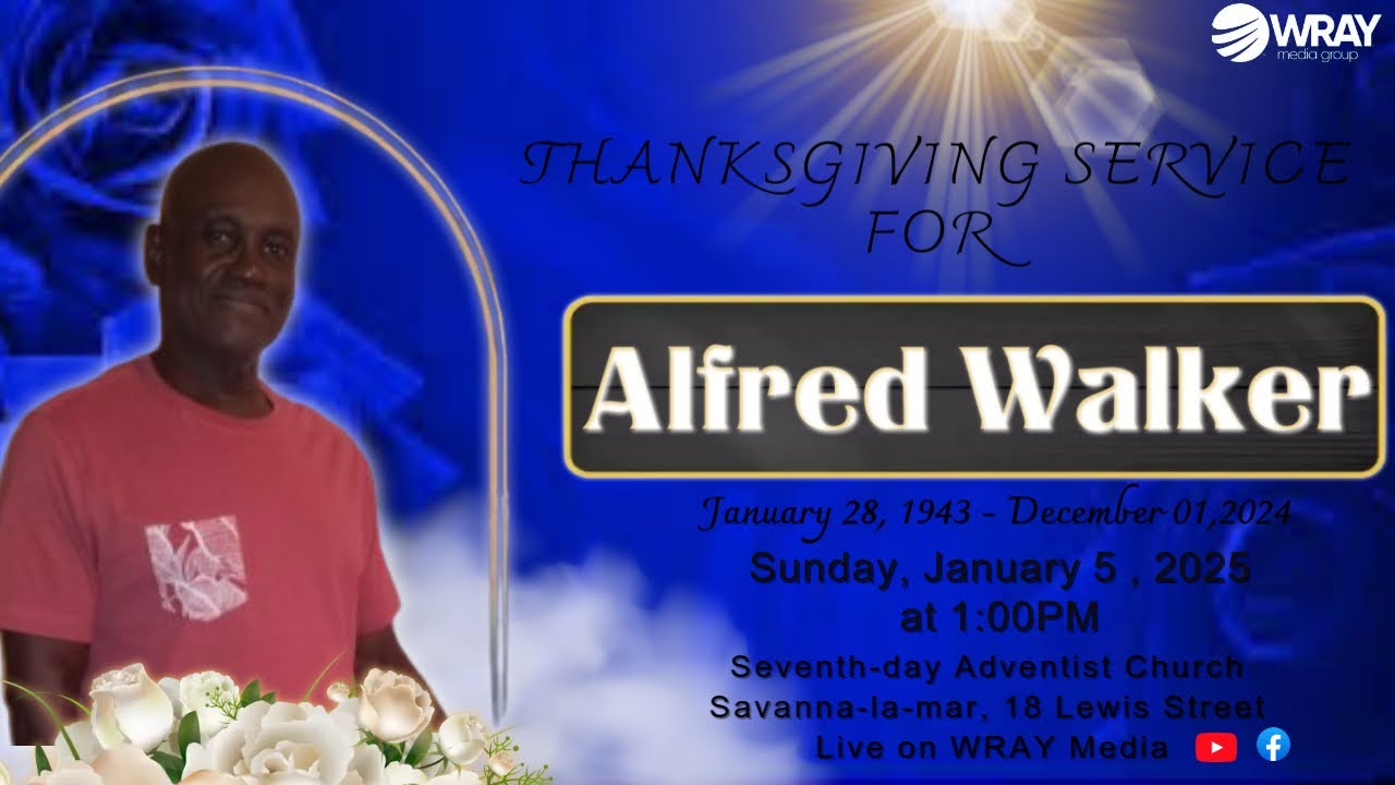 Thanksgiving Service for the life of Alfred Walker || January 5, 2025 || 1:00 PM - YouTube