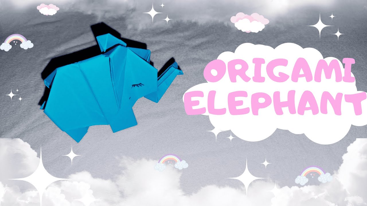 Origami Elephant | Cara Membuat Gajah Dari Kertas Origami | Origami ...