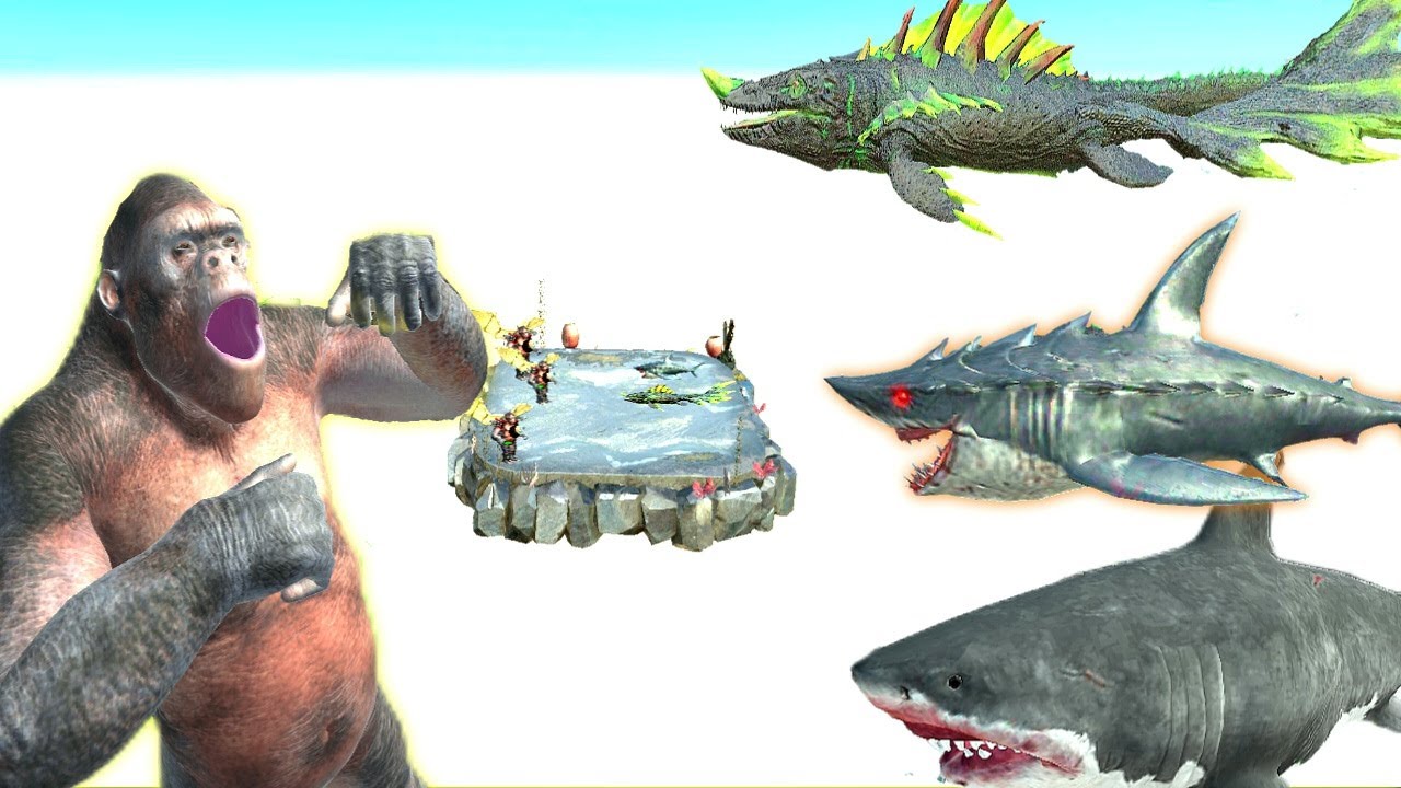 Disaster Of Weaponised King Kong😲 In Atlantis।।King Kong VS Aquatics ...