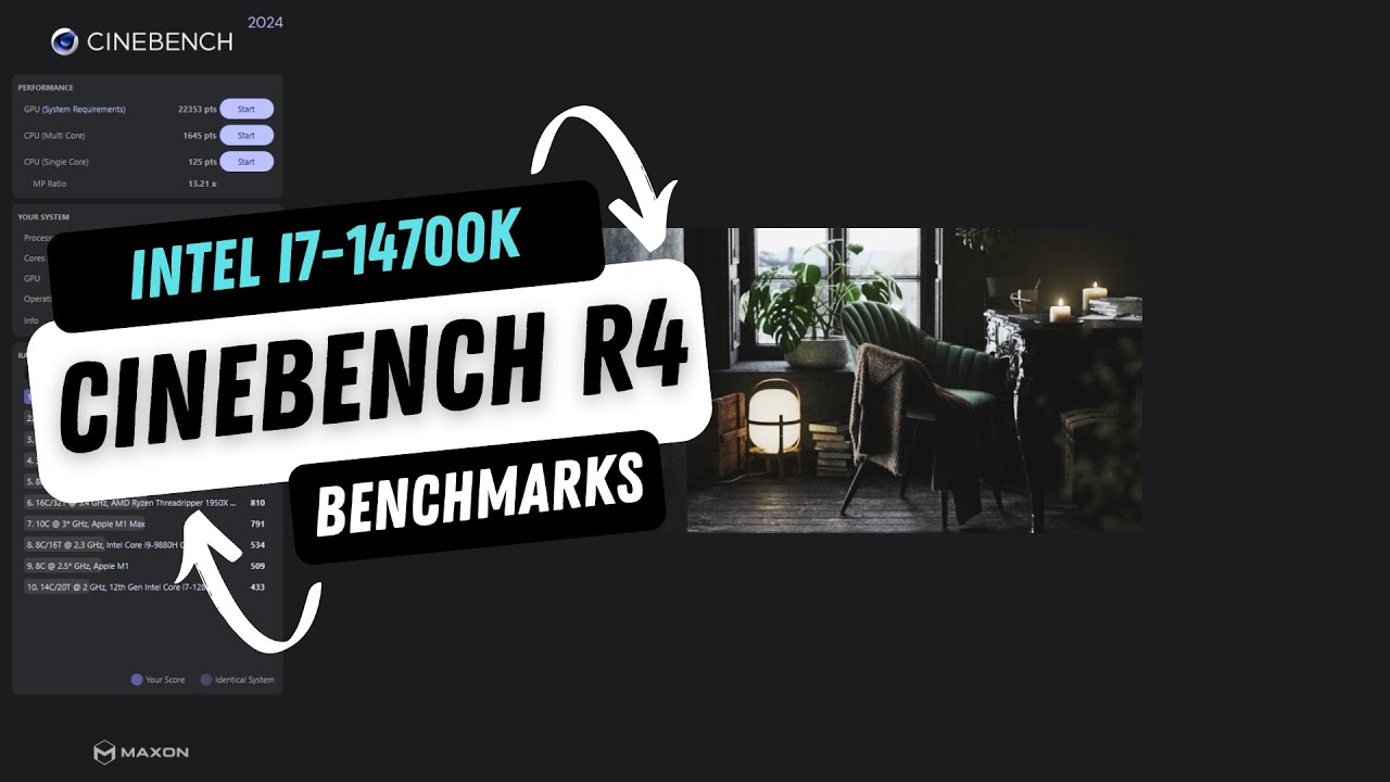 Intel i7 14700K CPU Performance & Temps | Cinebench R24 Benchmark # ...