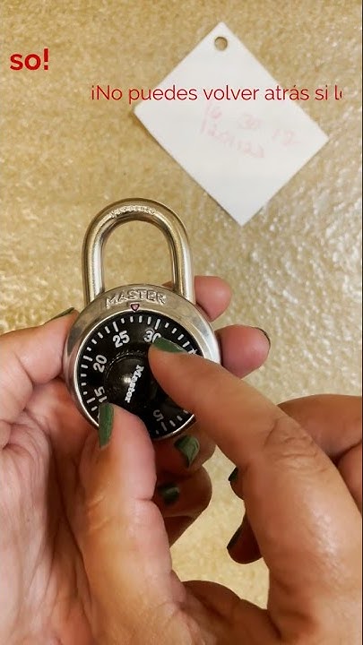 How to Open a Combination Lock (Spanish) - YouTube