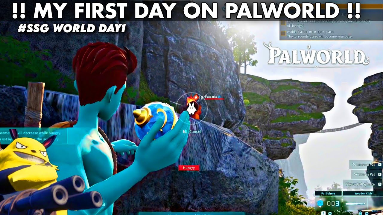 Palworld #1 | Playing PALWORLD In PC || My First Day Gameplay on ...