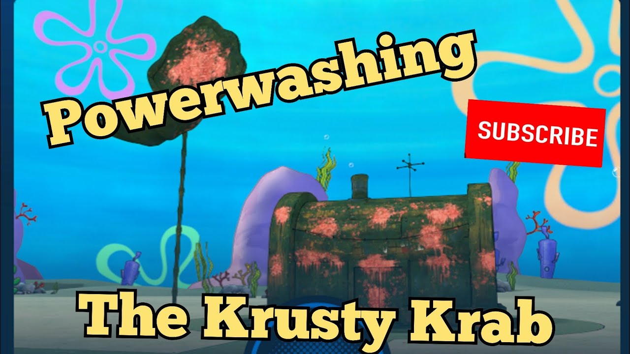 Powerwashing The Krusy Krab and The Chum Bucket - YouTube