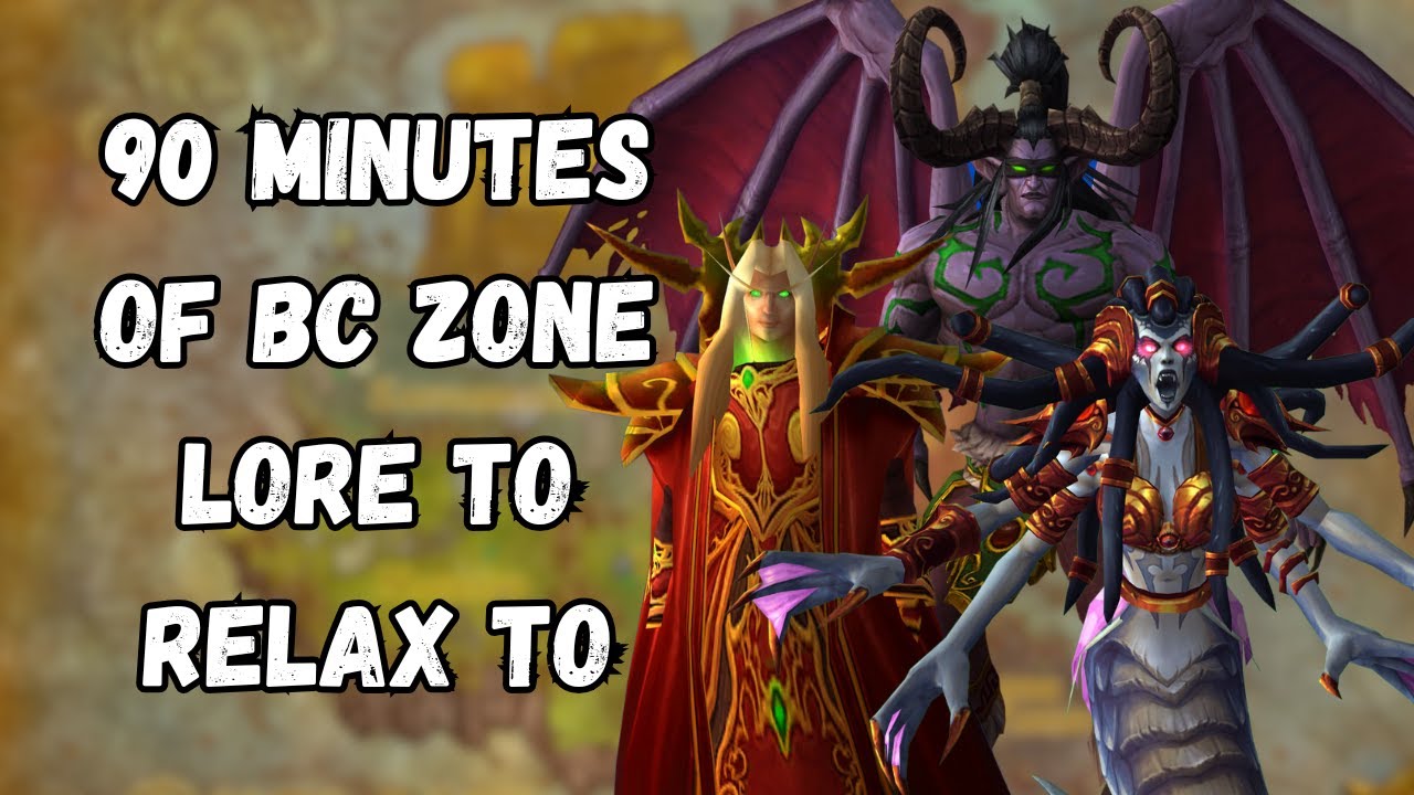 Over 90 Minutes Of BC Zone Lore: All Outland Zones Lore - YouTube