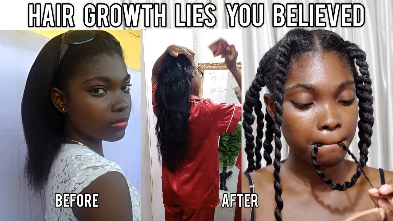 HAIR GROWTH LIES YOU BELIEVED // WHY YOUR HAIR IS STUCK - YouTube