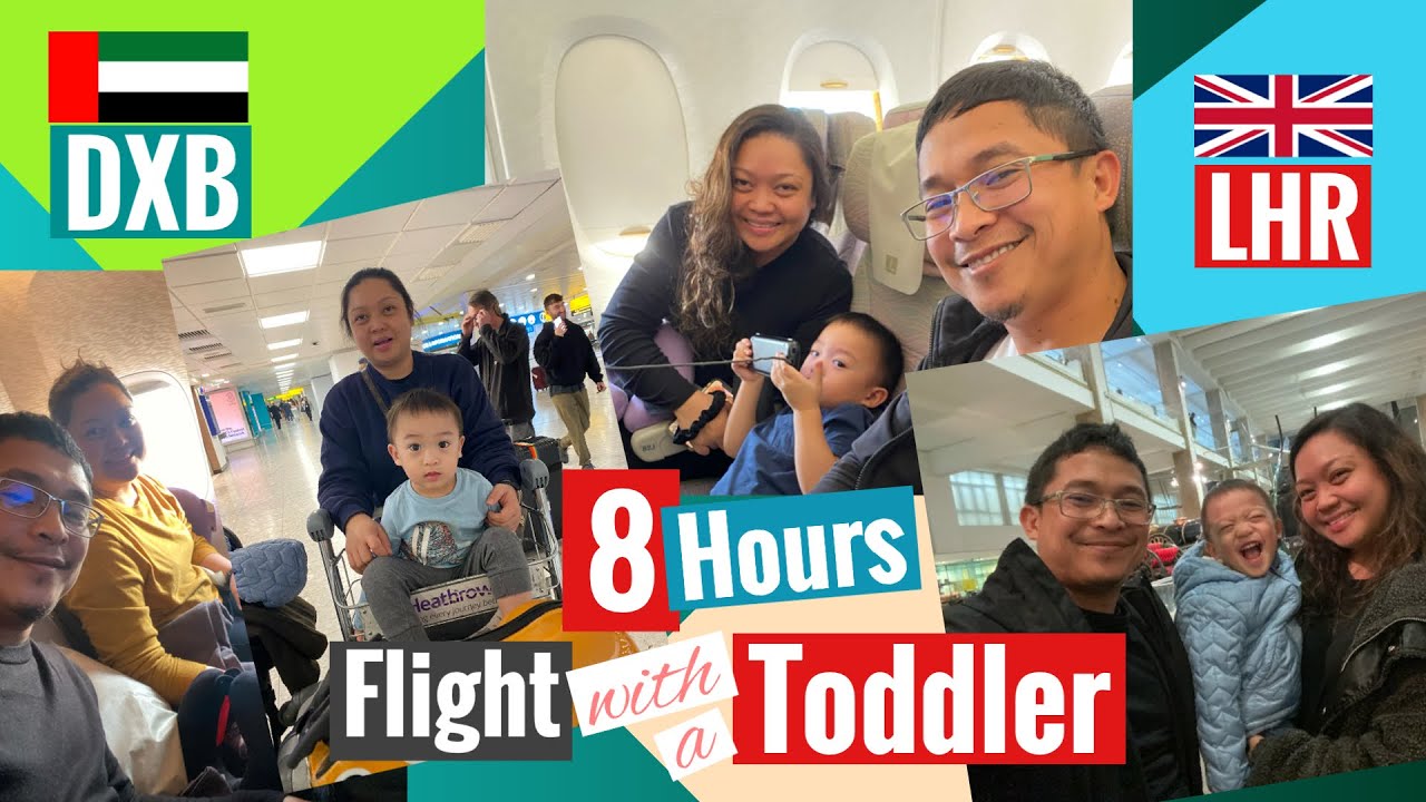 8 hours flight with a toddler - YouTube