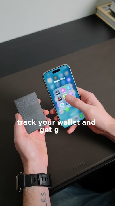 Never lose your wallet again with Tracking Card. #nomad - YouTube