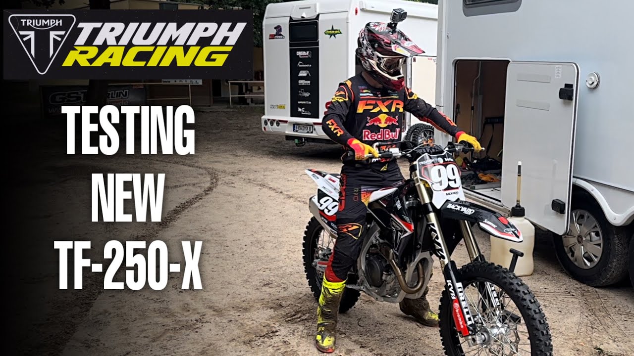 Testing Brand New TRIUMPH | TF250-X 2024 - YouTube