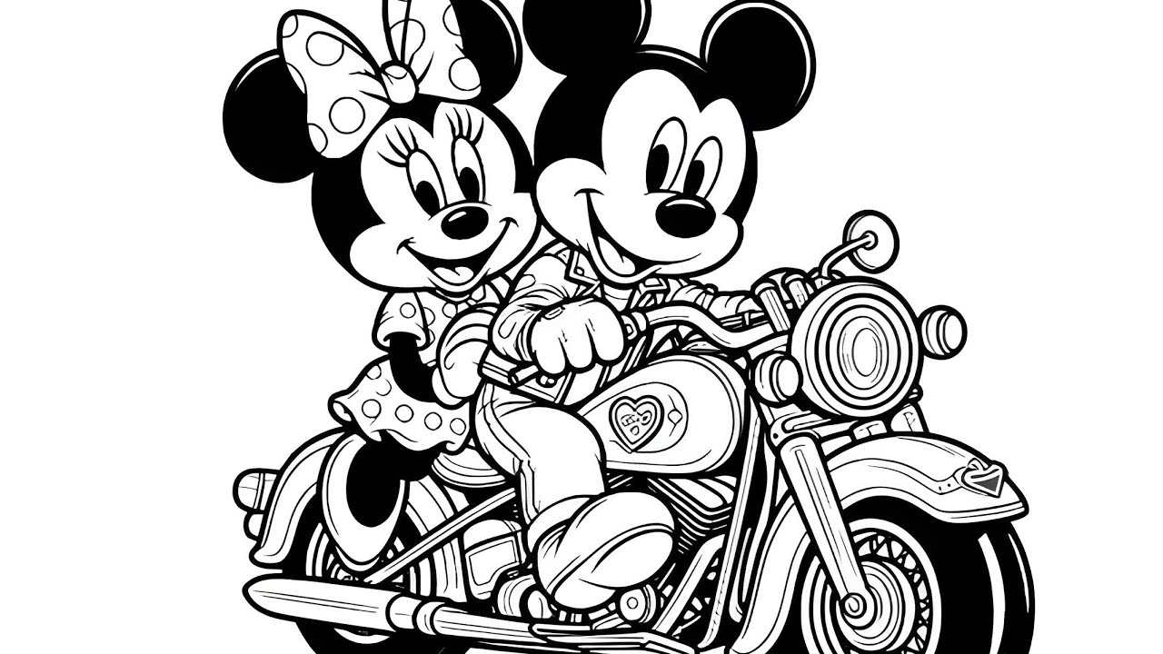 Mickey and Minnie Mouse Drawing for Kids, Mickey Mouse Drawing, Minnie ...