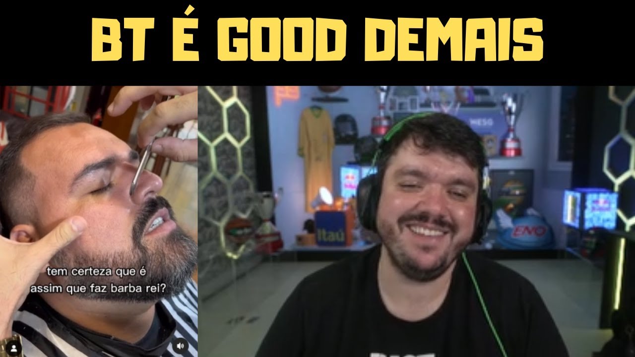 GAULES REAGINDO AO MEME DO BT - YouTube