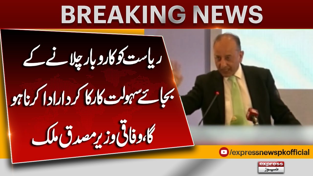 Federal Minister Musaddiq Malik: State Must Facilitate, Not Run ...
