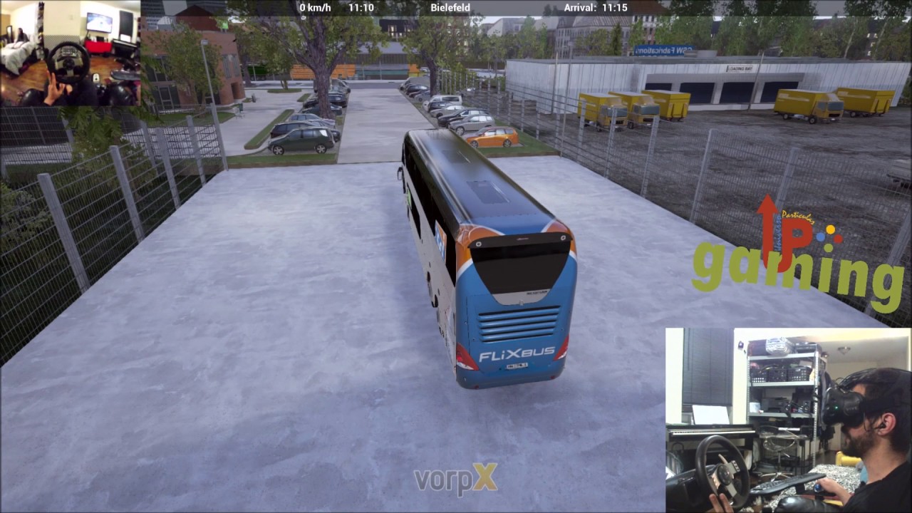 fernbus simulator + htc vive (Vorpx) + g27 = neoplan (DLC) part 1 - YouTube