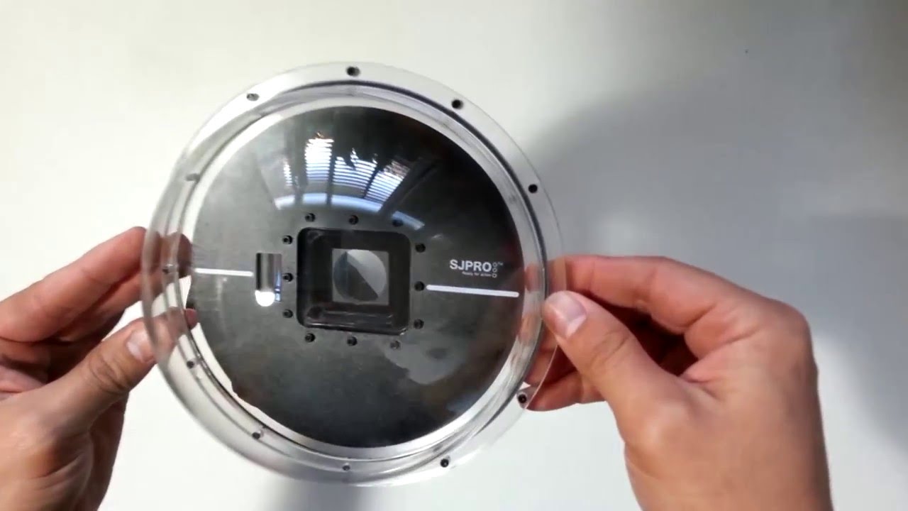 How to connect an extreme camera gopro to a dome port SJPRO DOME - YouTube