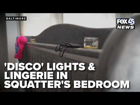 MD squatter's 'disco' bedroom highlights property takeover crisis