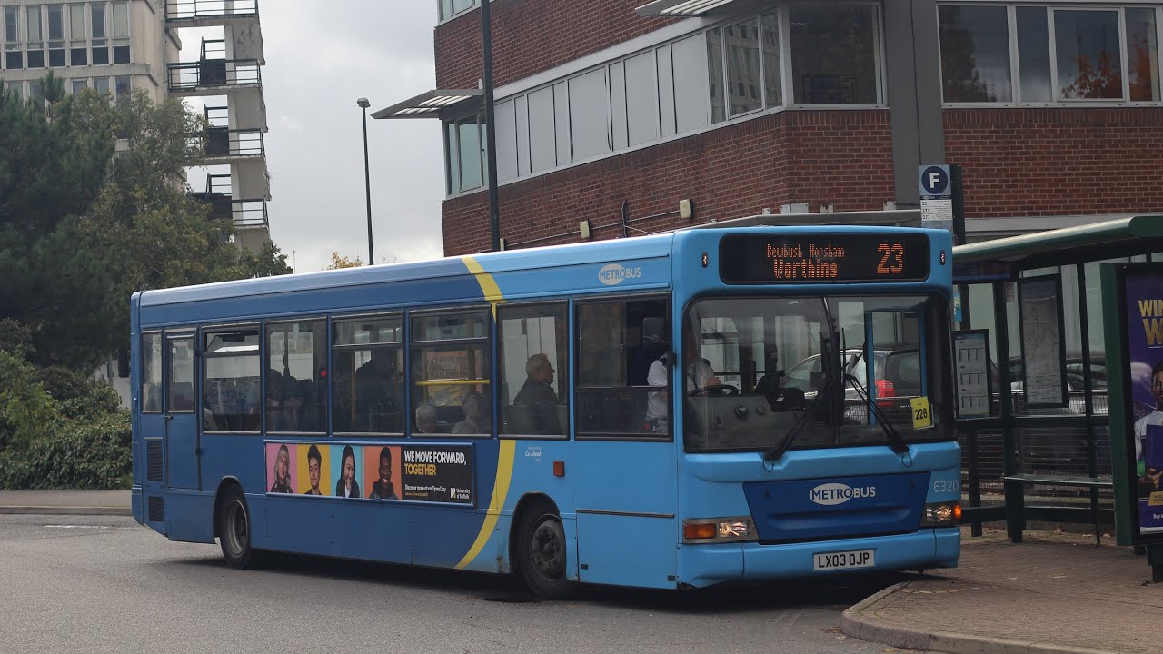 Metrobus Dennis Dart SLF/Plaxton Pointer 2 6320 (LX03OJP) - YouTube