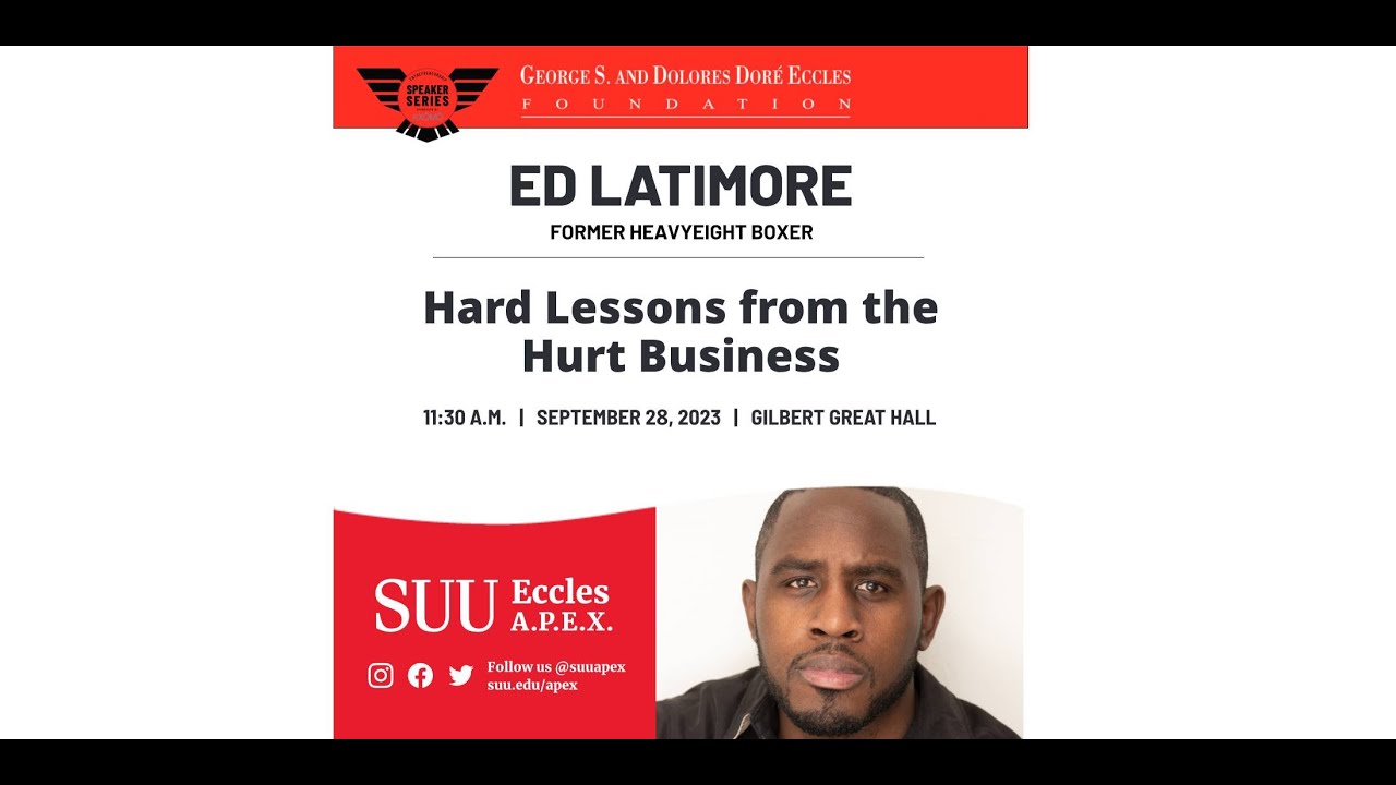 Ed Latimore - Former Professional Boxer, Author - A.P.E.X. Speaker on ...
