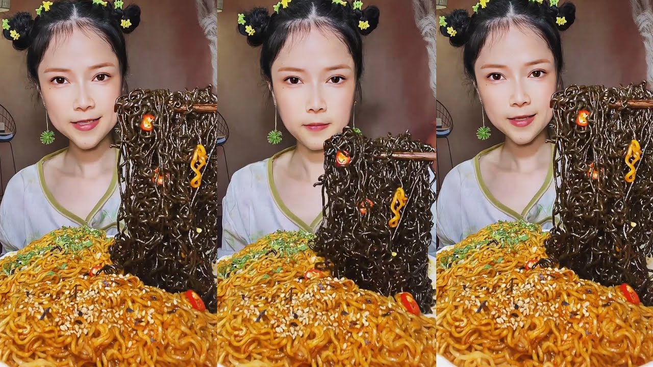 ASMR MUKBANG | ASMR EATING SPICY FOOD | NOODLES/SAMYANG/INSTANT NOODLES ...