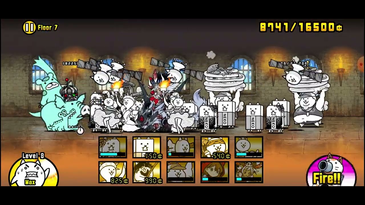 Battle Cats : Alien Citadel : All Floors ( Floor 1 to Top Floor )( No ...