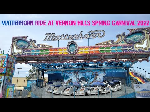 Matterhorn ride at Vernon hills spring carnival 2022 - YouTube