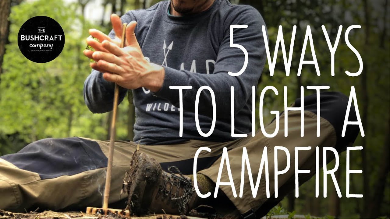 The Bushcraft Company: HOW TO light a traditional fire - YouTube