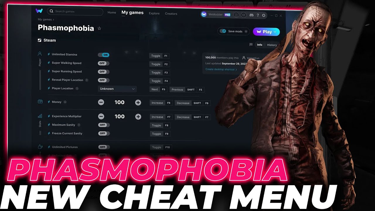 Phasmophobia Hack | Phasmophobia Mod Menu | The UNTOLD Ultimate Tool ...