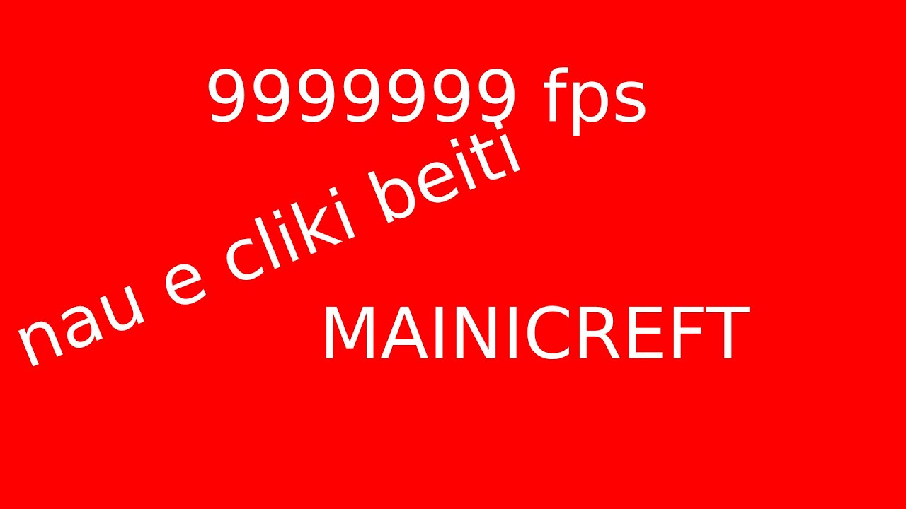 MINECRAFT 9999999999999999999999 FPS - YouTube