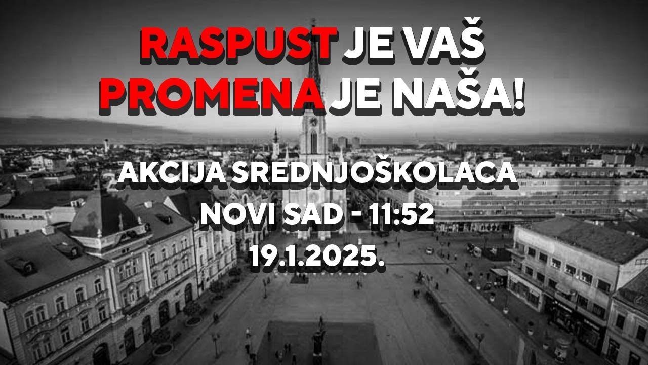 "RASPUST JE VAŠ - PROMENA JE NAŠA" - Akcija srednjoškolaca - Novi Sad ...