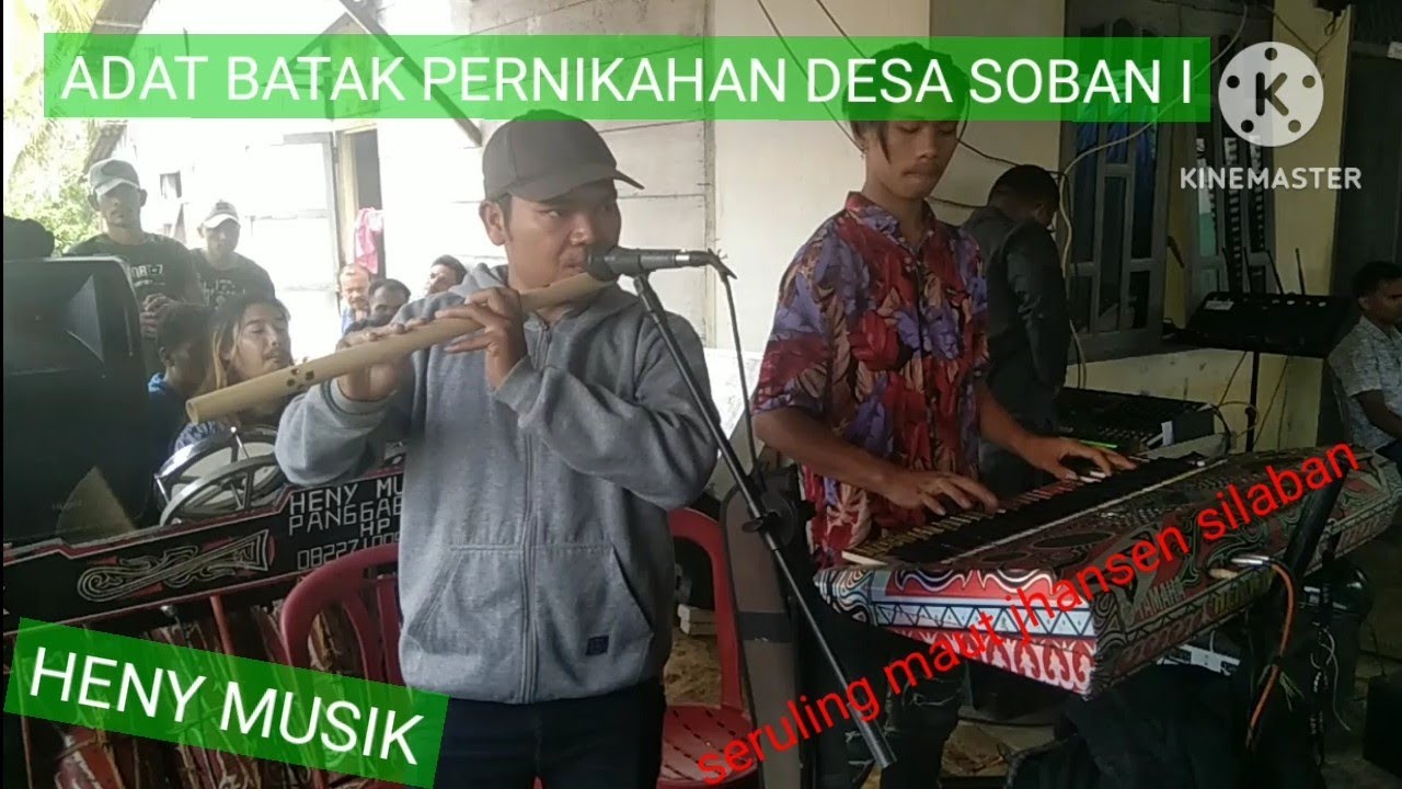 ADAT BATAK PERNIKAHAH DESA SOBAN || SERULING BAMBU MAUT JANSEN SILABAN ...