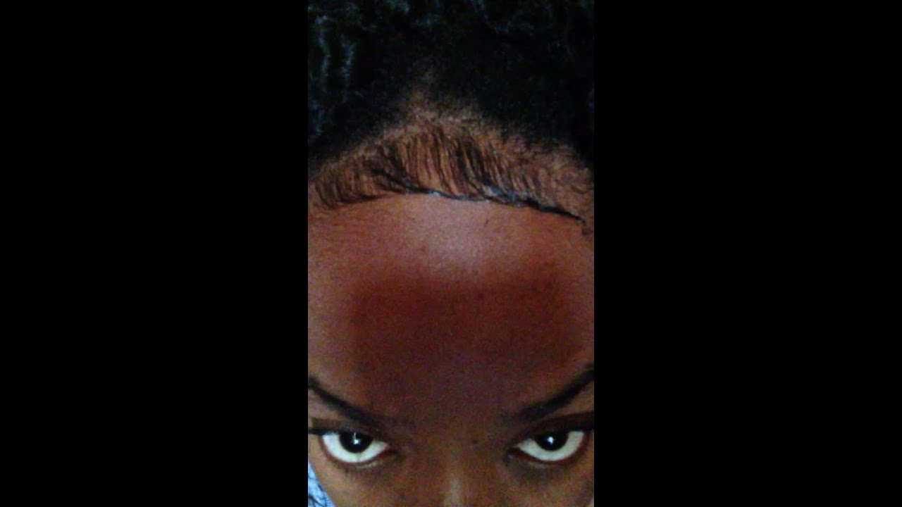 How to Get Super Slick Edges on 4C hair - YouTube