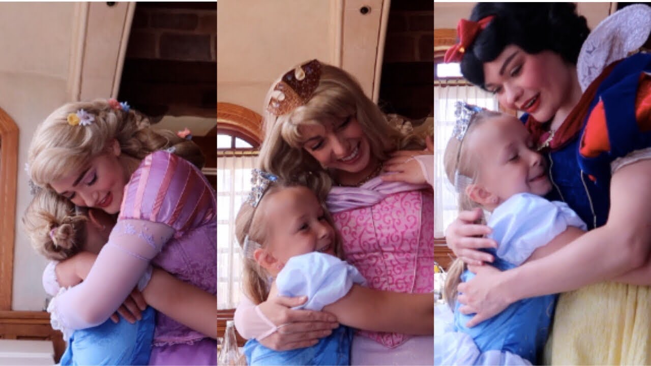 HOW MANY PRINCESSES CAN YOU HUG - DISNEYLAND PARIS - YouTube