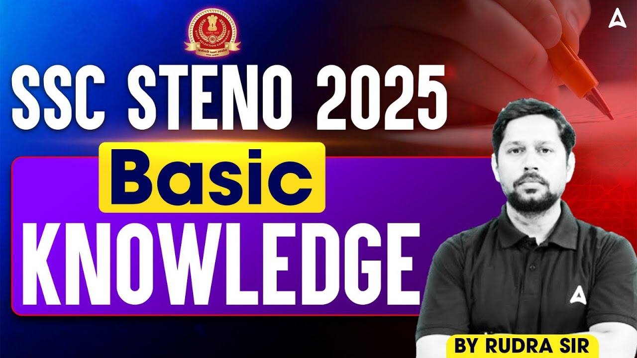 SSC STENO 2025 | Basic KNOWLEDGE | By Rudra Sir - YouTube