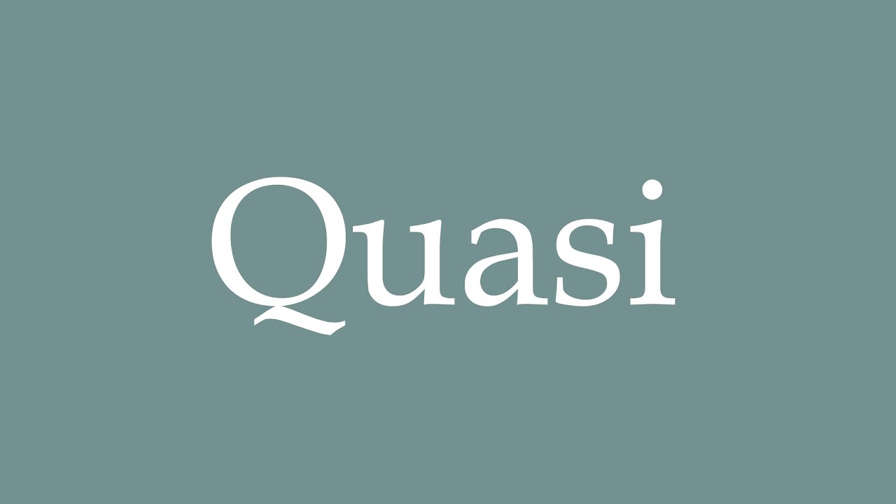 How to pronounce ''Quasi'' in French - YouTube