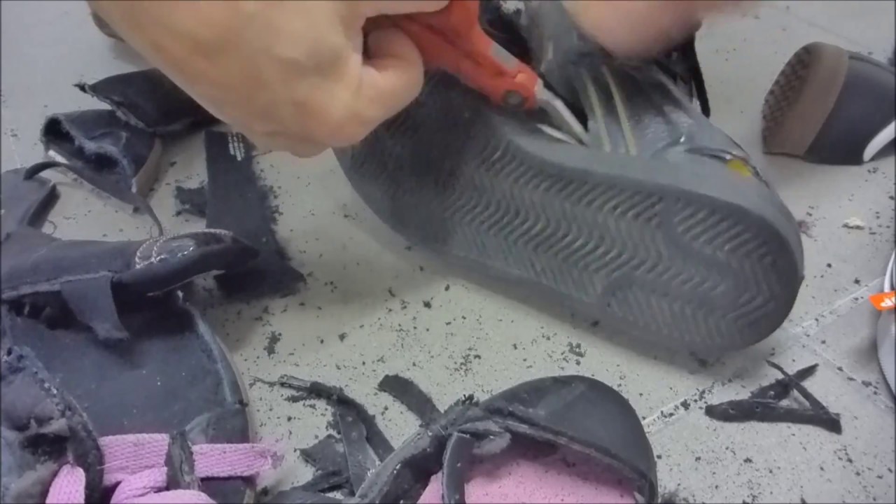Adidas Superstar brutally destroyed - YouTube