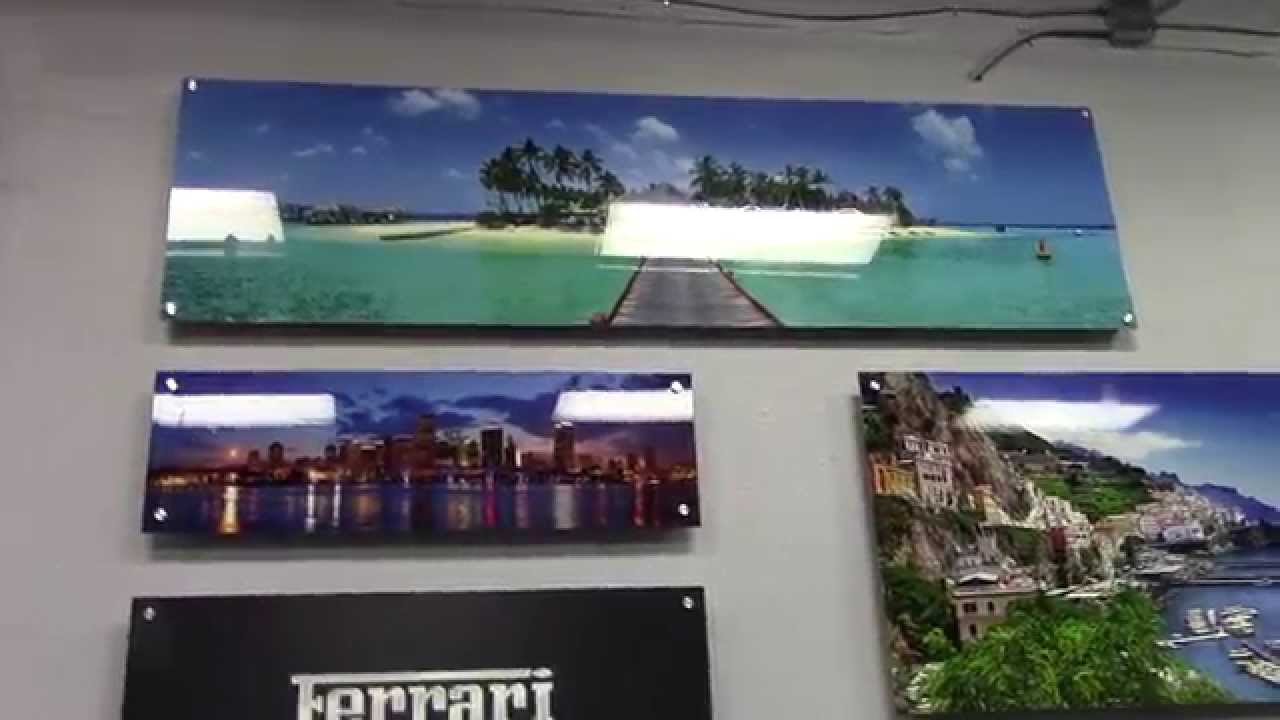 Waterproof outdoor advertising boards printed in 3D - YouTube