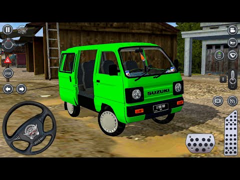 Suzuki Carry Minivan Mod for Bus Simulator Indonesia (BUSSID) #222 - Android Gameplay