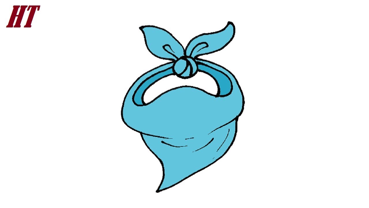 How to Draw a Bandana Easy - YouTube