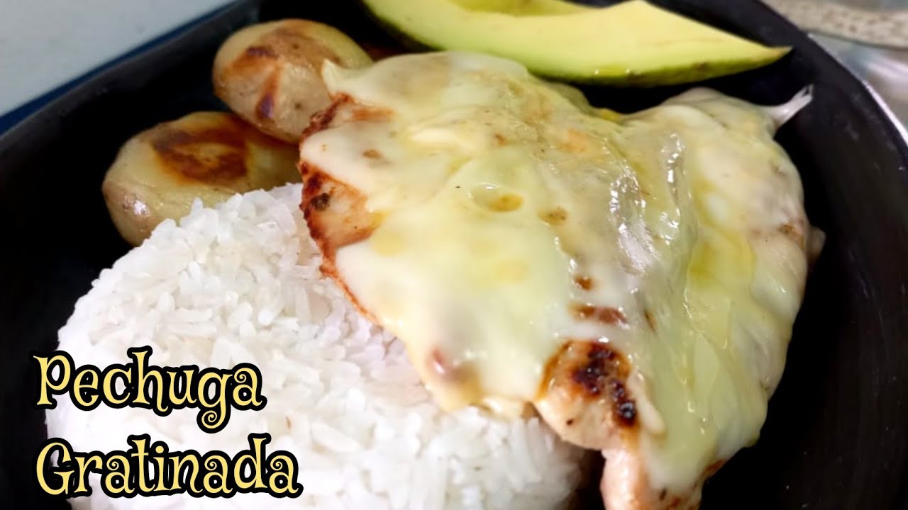 PECHUGA GRATINADA receta casera, fácil, rápida y muy deliciosa, suave y ...