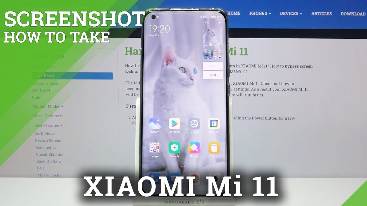 How to Take Screenshot without Buttons in Xiaomi Mi 11 - Gestures ...