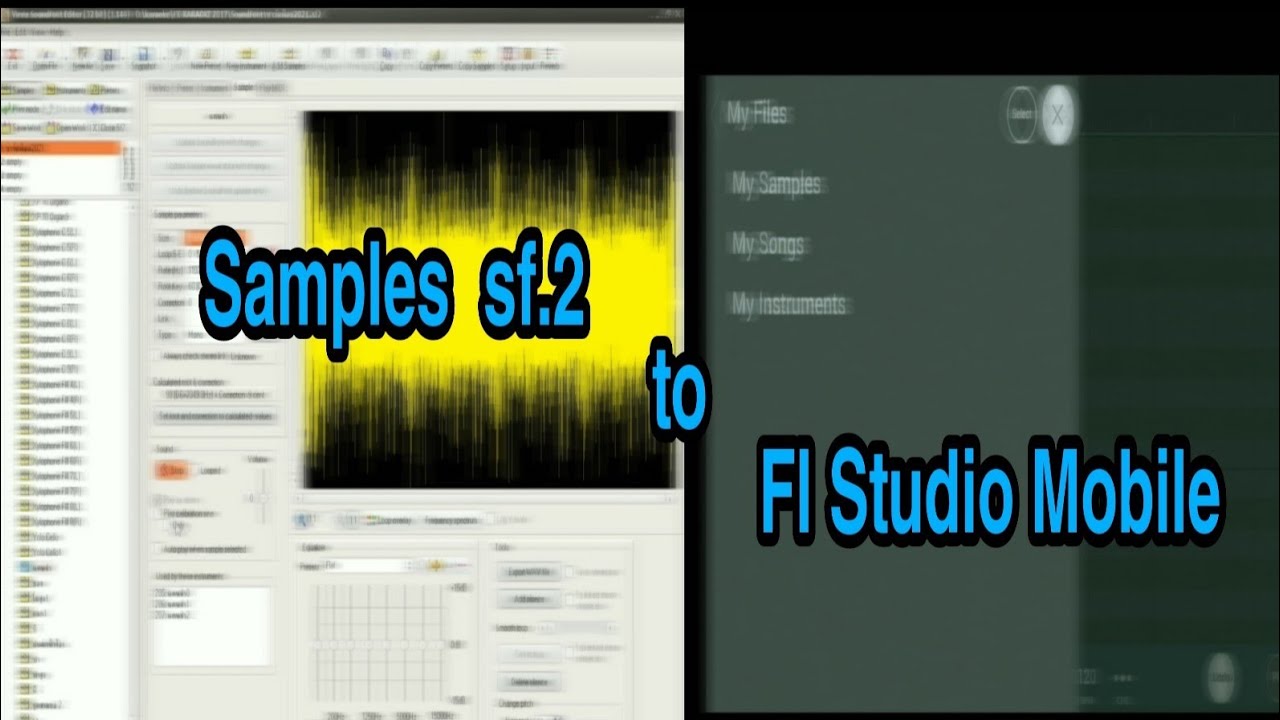วิธีเพิ่มเสียง Samples ซาวด์ฟ้อน Sf2 ลง Fl Studio Mobile - YouTube