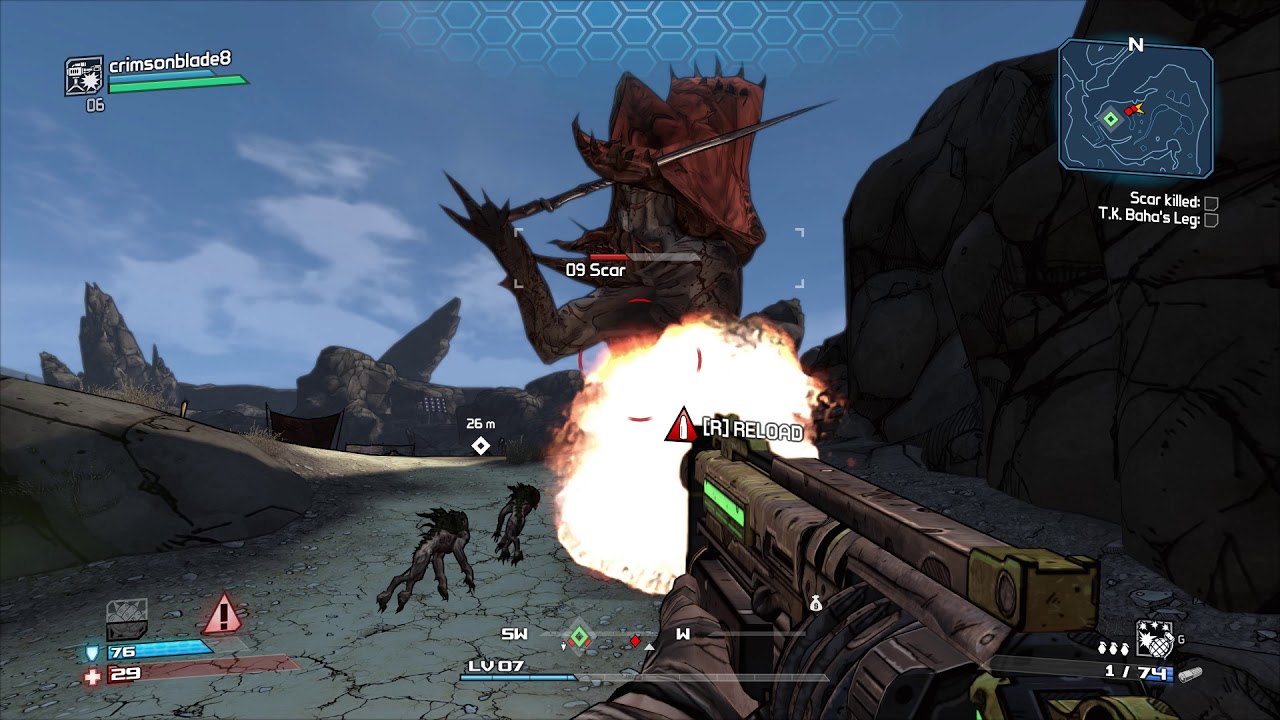 BOSS KILL - Borderlands - Scar (ZERO COMMENTARY) - YouTube