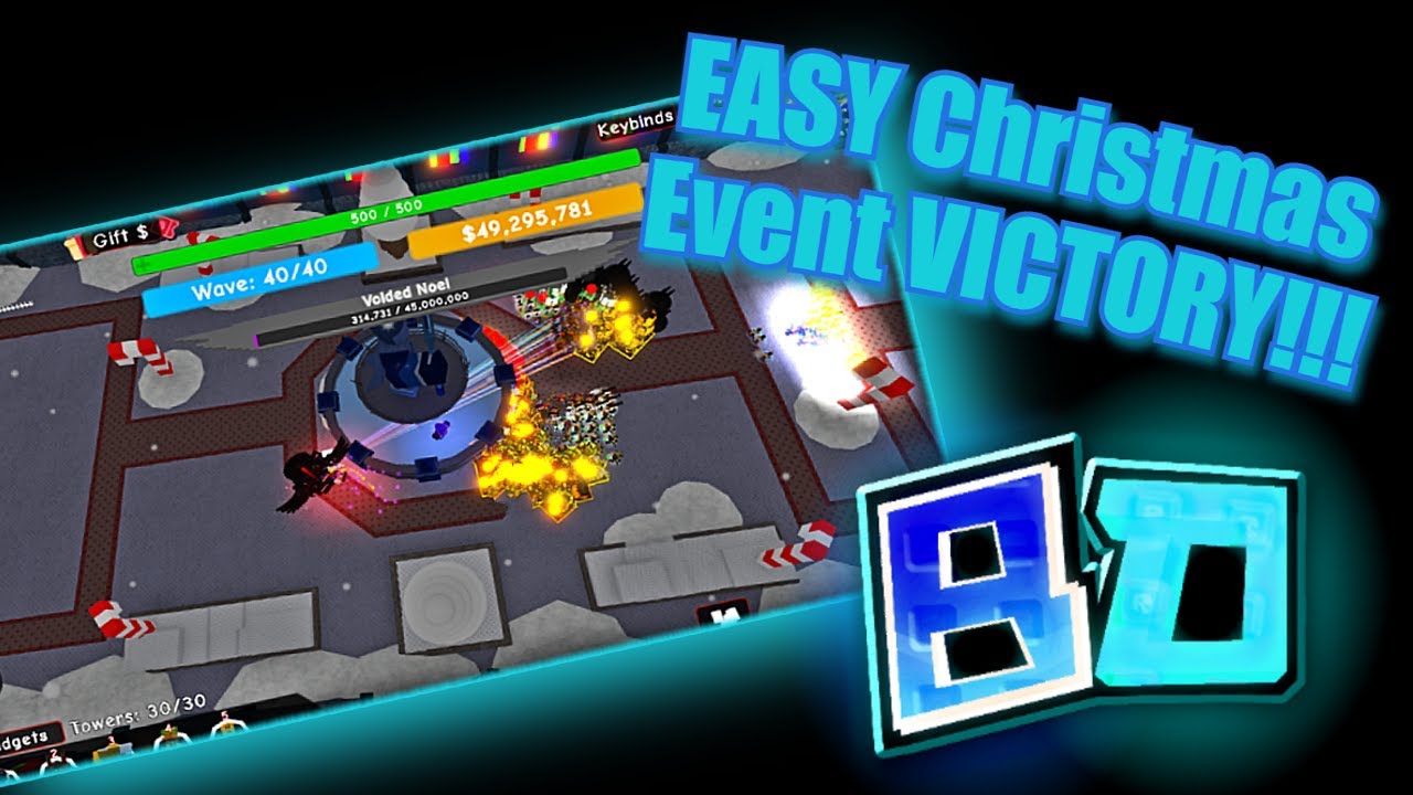 Beating the new Christmas event EASILY | Brick Defense - YouTube