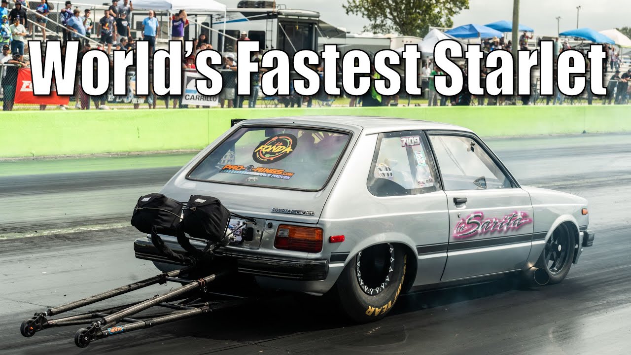 World Record Toyota Starlet 6.33 @ 217mph - YouTube
