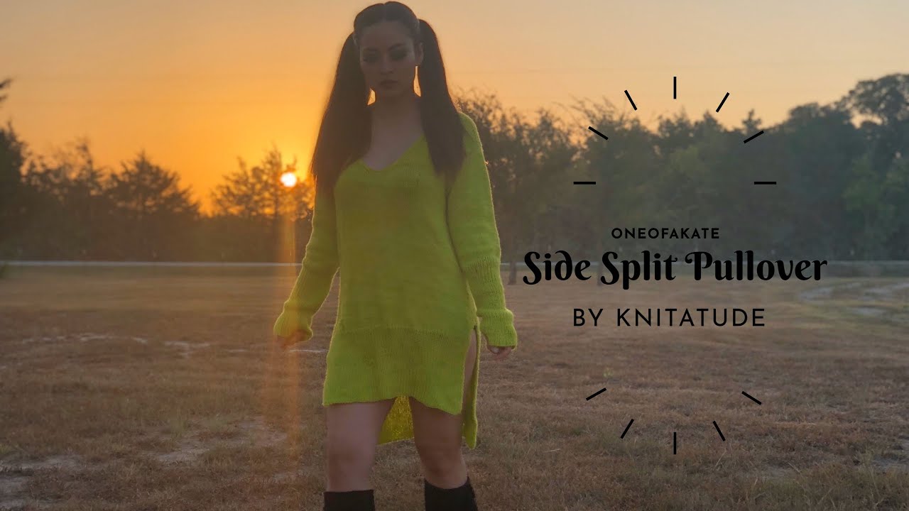 The Making of Side Split Pullover by Knitatude - YouTube