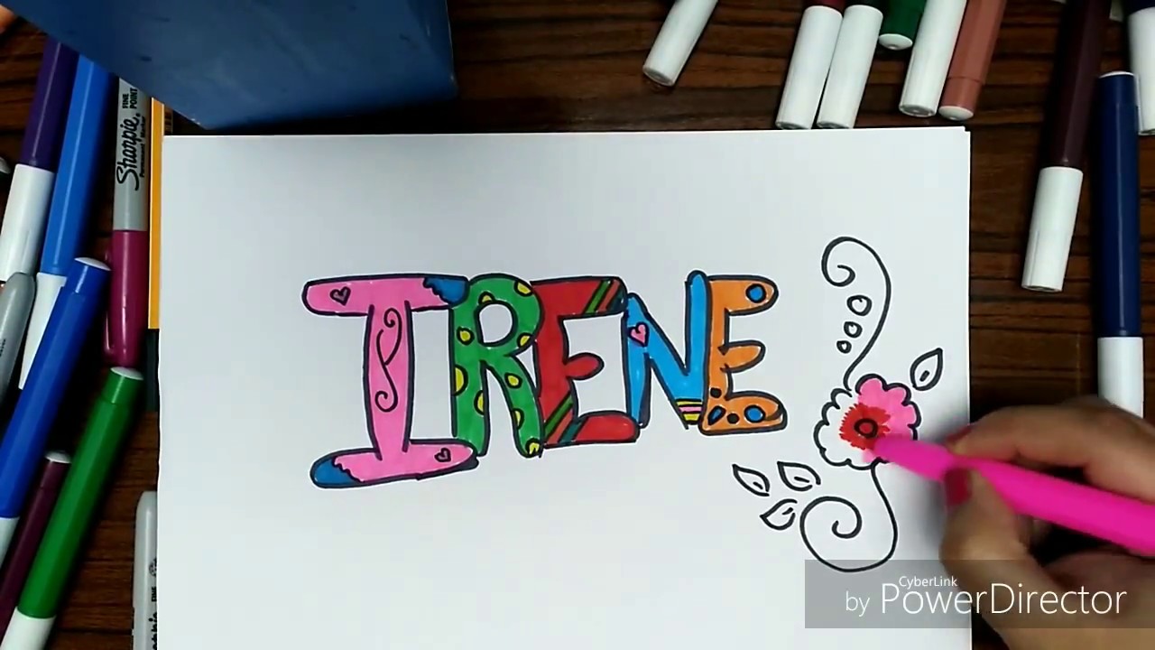 How To Write A Name In Bubble Letters - Name Irene - Graffiti - YouTube