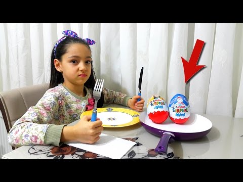 DEV KİNDER YUMURTASINI BİRDE BÖYLE AÇALIM DEDİK