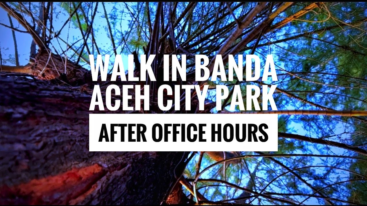 Walk in Banda Aceh City Park After Office Hours HD(780p) - YouTube